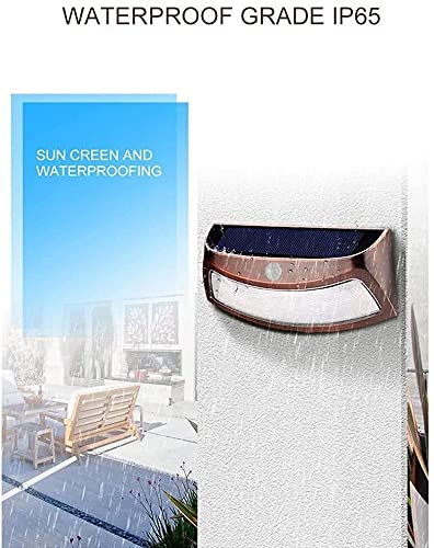 Solar Lights Outdoor Solar Wall Light Home Outdoor Garden Retro Decorative Wall Waterproof Solar Wall Lamp Solar Motion Sensor Lights Wide Angle Security for Patio, Fence, Yard, Garden, Garage, Stairw