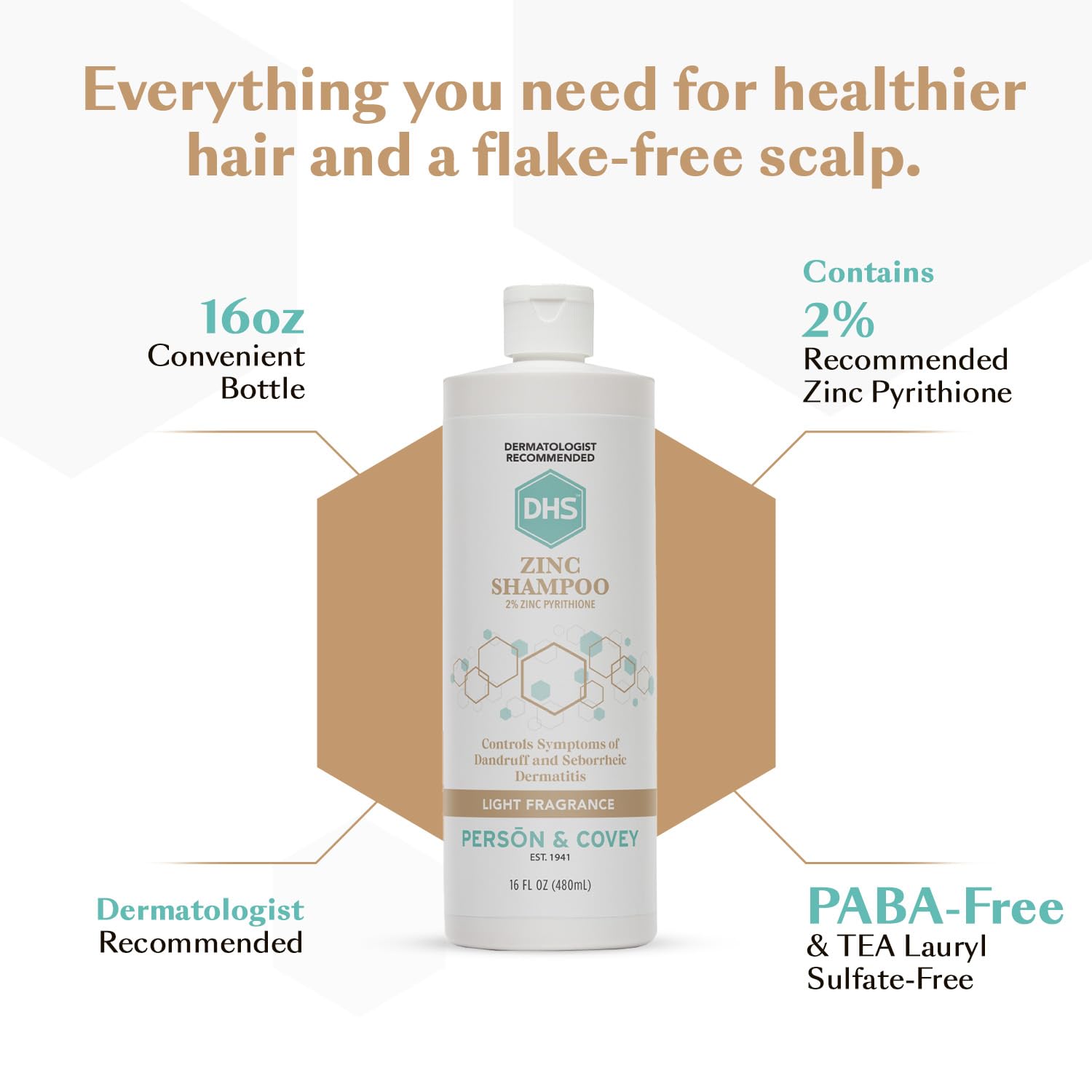 Zinc Shampoo, Dhs 16oz