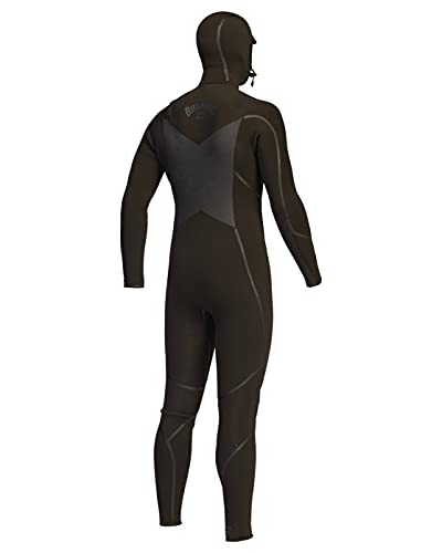 Billabong Mens 5/4mm Absolute Plus Chest Zip Hooded Full Wetsuit - Black | X-Large