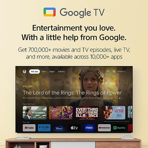 Sony 50 Inch 4K Ultra HD TV X80K Series: LED Smart Google TV with Dolby Vision HDR KD50X80K- Latest Model