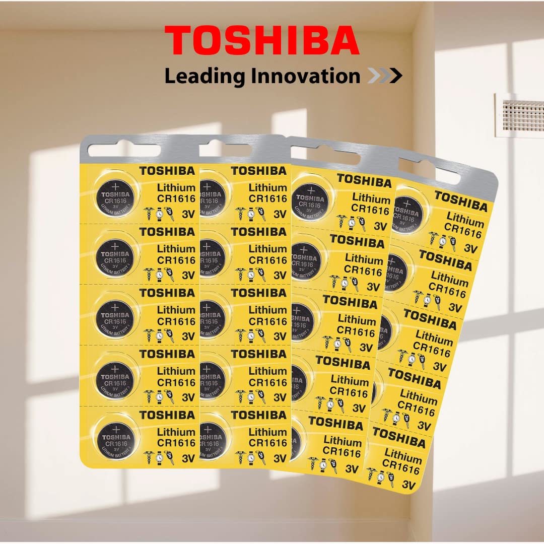 TOSHIBA CR1632 3 Volt Lithium Coin Battery (5 Batteries)