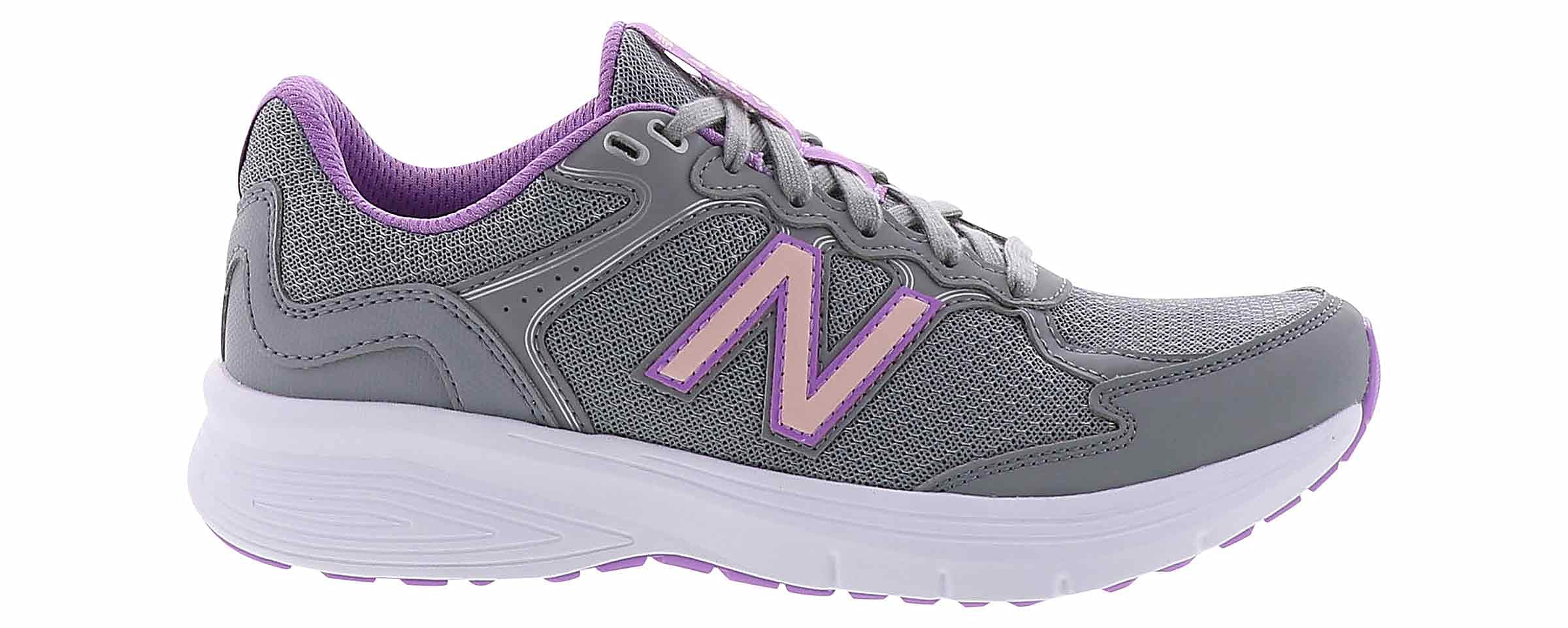 New Balance Women's 460 V3 Running Shoe, Grey/Oyster Pink, 8.5 Wide