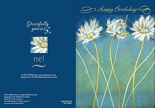 Gracefully Yours Blooming Wishes Birthday Greeting Cards featuring Nel Whatmore, 12, 4 designs/3 each with Inspirational Message