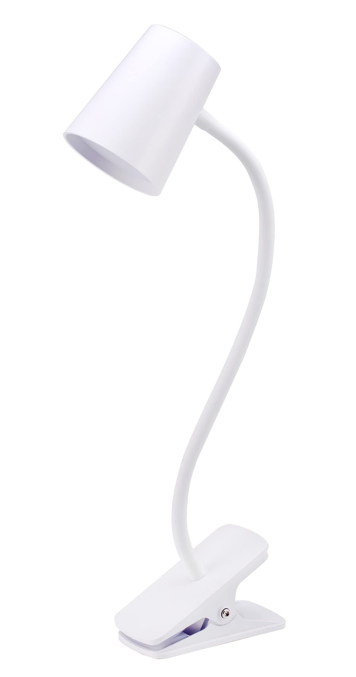 Bostitch Office Adjustable LED Clamp Light, Compact Design, Flexible Neck, Flicker Free, Suction Cups for Stable Installation, White (LED2103)