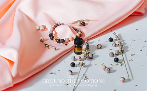 Relaxation Gift for Women - Lava Rock Bracelet, Yoga Beads with Lavender Essential Oil, Calming Aromatherapy Diffuser Stone Beaded Bracelet- Self Care, Healing, Stress Relief Gift for MOM