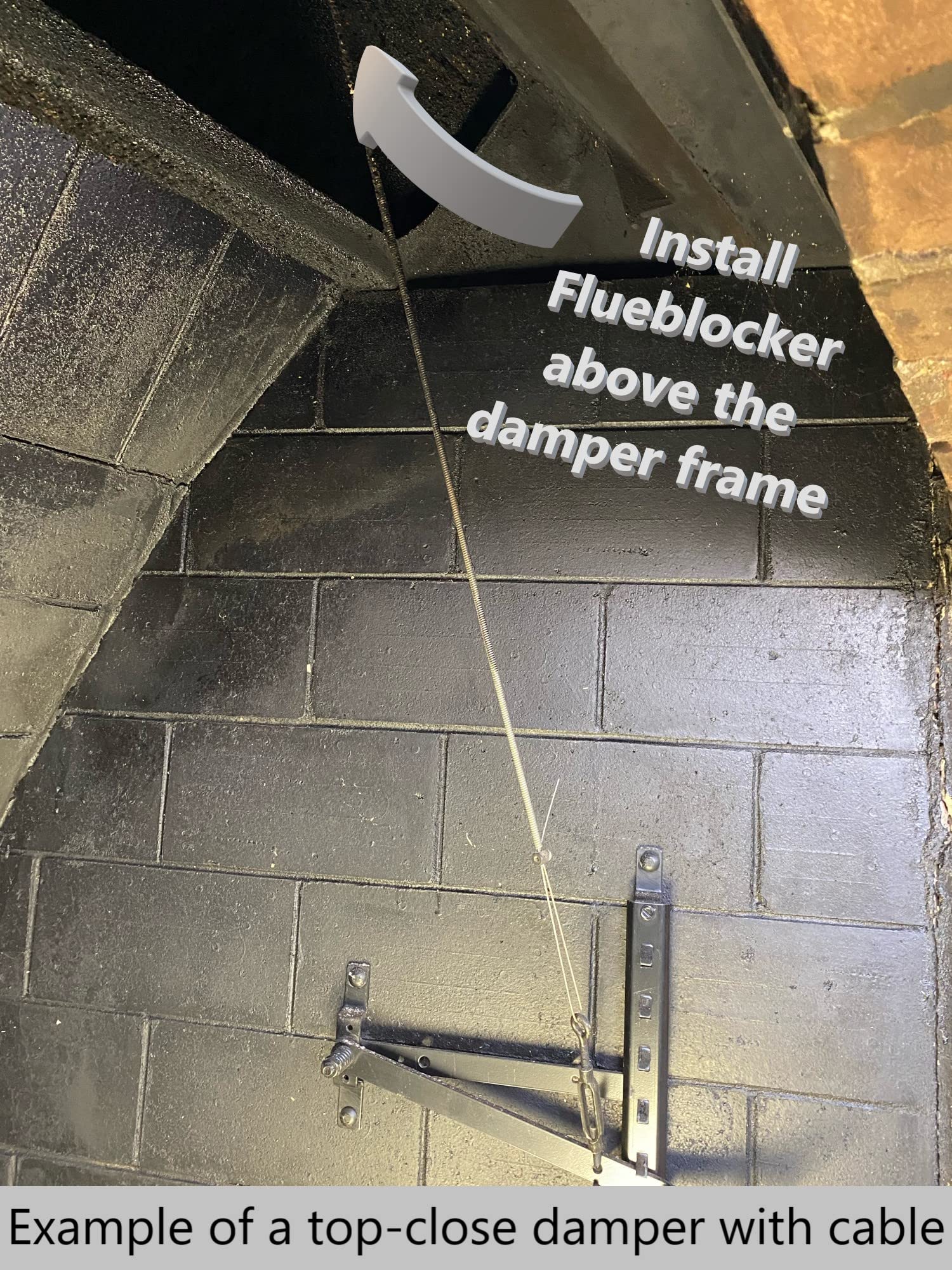 Flueblocker for 8"X32" Chimney Flue – Chimney Sheep Fireplace Draft Stopper Plug Replacement Damper Fireplace Tool – Better Than Inflatable Pillow or Balloon–Save Energy Block Odor & Debris