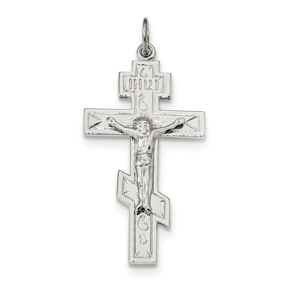 BillyTheTree Jewelry Sterling Silver Polished Eastern Orthodox Cross Pendant