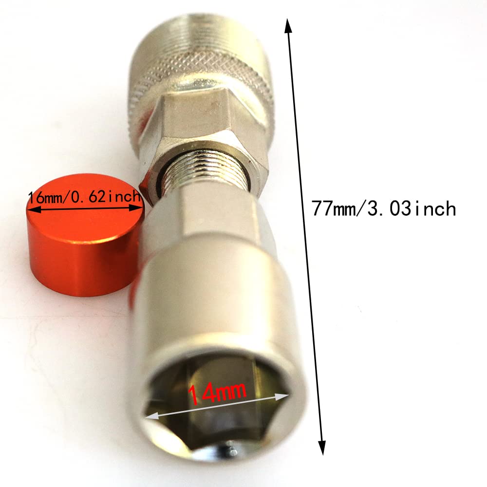 BLLNDX Crank Remover Bicycle Crank Extractor Puller for Mountain and Road Bikes with Square Taper Bottom Bracket and Splined ISIS Drive, Bicycle Crank Arm Removal Tool