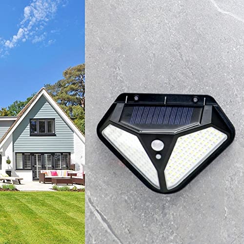 ZHURGN Solar Lights Outdoor Motion Sensor Solar Energy Street Lamp 3 Lighting Modes Yard Path Home Garden Solar Lights Wall Lights (Color : 102LED 2pcs)