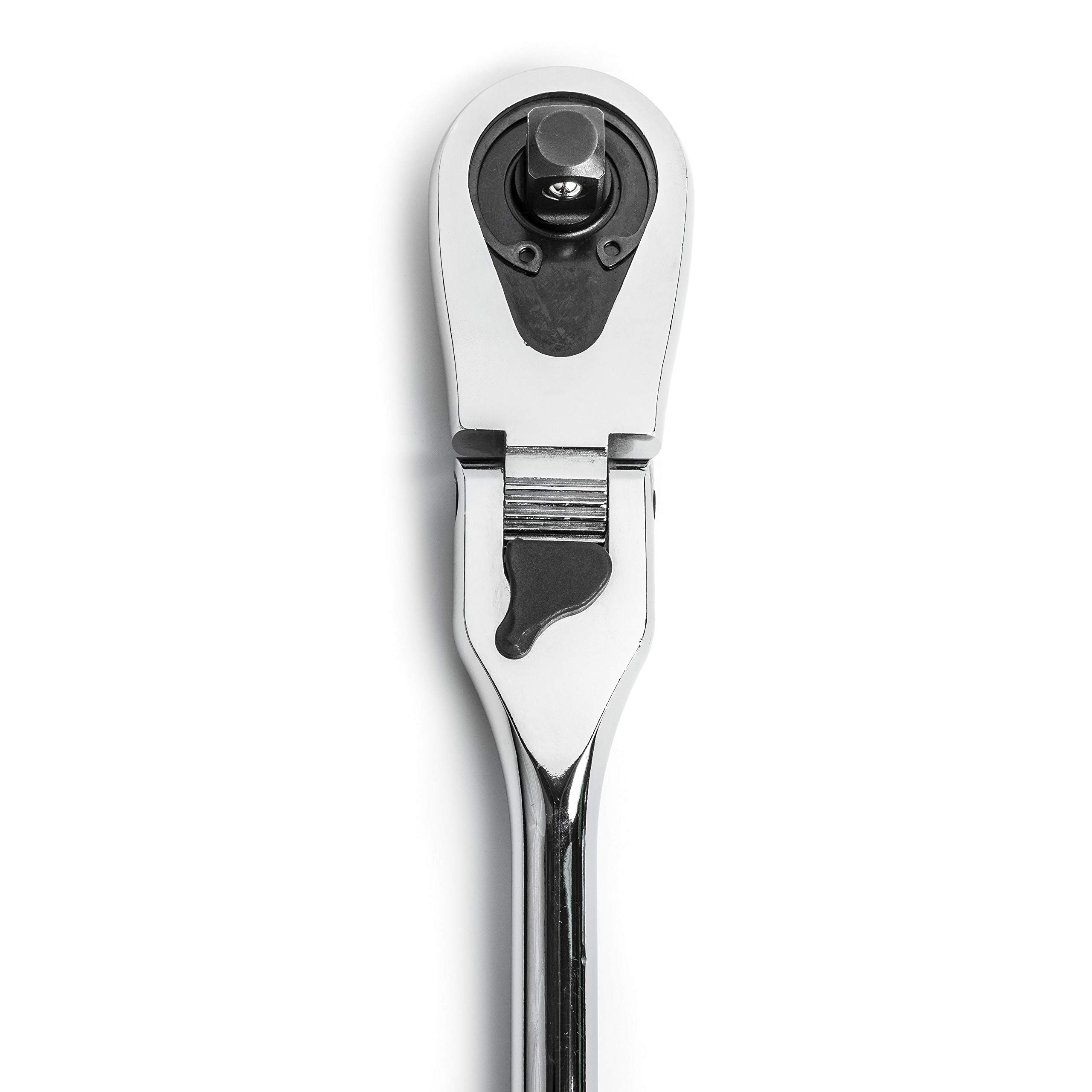 GEARWRENCH 3 Piece 1/4", 3/8" and 1/2" Drive 84 Tooth Locking Flex Head Teardrop Ratchet Set - 81276A-07