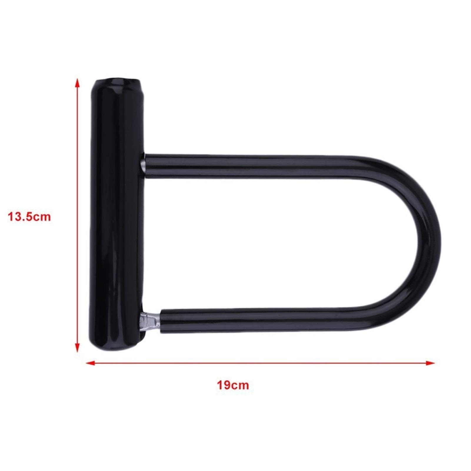 Bike U-Lock Bicycle U Lock Bike Cycling Steel Anti Theft Bicycle Security Lock Cycling Safety Accessory with Mounting Bracket Key U-Lock