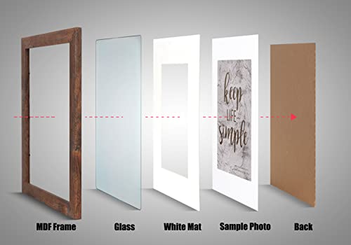 kennethan Rustic Brown 11x14 Picture Frame Wide Molding - Wall Mounting Material IncludedâŚ