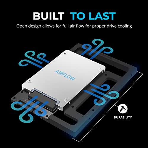 SABRENT 2.5โ SSD & SATA Hard Drive to Desktop 3.5โ SATA Bay Converter Mounting Kit (BK-PCBS)