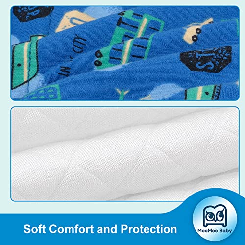 MooMoo Baby 6 Packs Potty Training Underwear Absorbent Vehicle Training Pants for Toddler Boys 2T-7T