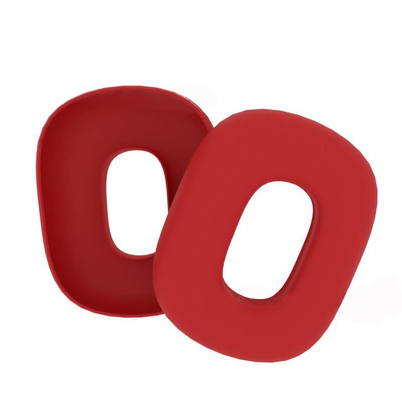 Replacement Soft Silicone Earpads Internal Ear Pads Cushions Protectors Covers Accessories Compatible with Apple AirPods Max Headphones (Red)