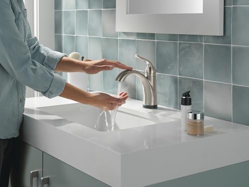 Delta Faucet Lahara Bronze Bathroom Faucet, Single Hole Bathroom Faucet, Single Handle, Diamond Seal Technology, Drain Assembly, Venetian Bronze 538T-RB-DST