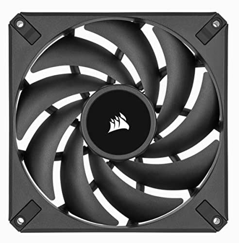 Corsair AF140 Elite, High-Performance 140mm PWM Fluid Dynamic Bearing Fan with AirGuide Technology (Low-Noise, Zero RPM Mode Support) Single Pack - Black
