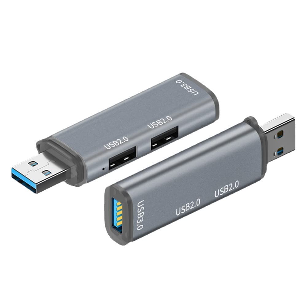 Cotchear USB 3.0 Hub Splitter, 3-Port Data USB Extender Multi Port USB Adapter, 1 USB 3.0 Port / 2 USB 2.0 Port | Mini USB Hub for PC, Laptop, TV,MacBook,Mac Pro, Flash Drive
