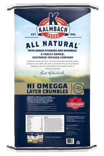 Kalmbach Feeds Hi Omega All Natural Layer Crumbles, 50 Lb