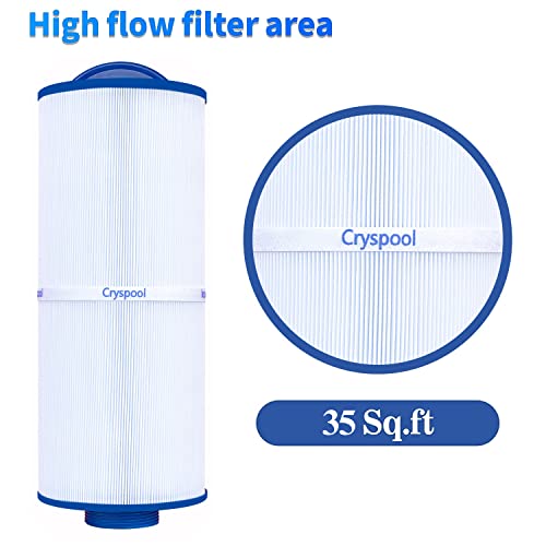 Cryspool MPT-Thread Spa Filter Compatible with Marquis 35, Marquis Spa 20042, 20092, 370-0240, PPM35SC-F2M, 5CH-352, FC-0196, 35 sq.ft, 2 Pack