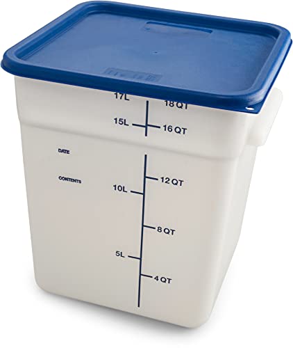 Carlisle FoodService Products CFS Squares Plastic Food Storage Lid 12-22 Quart Royal Blue