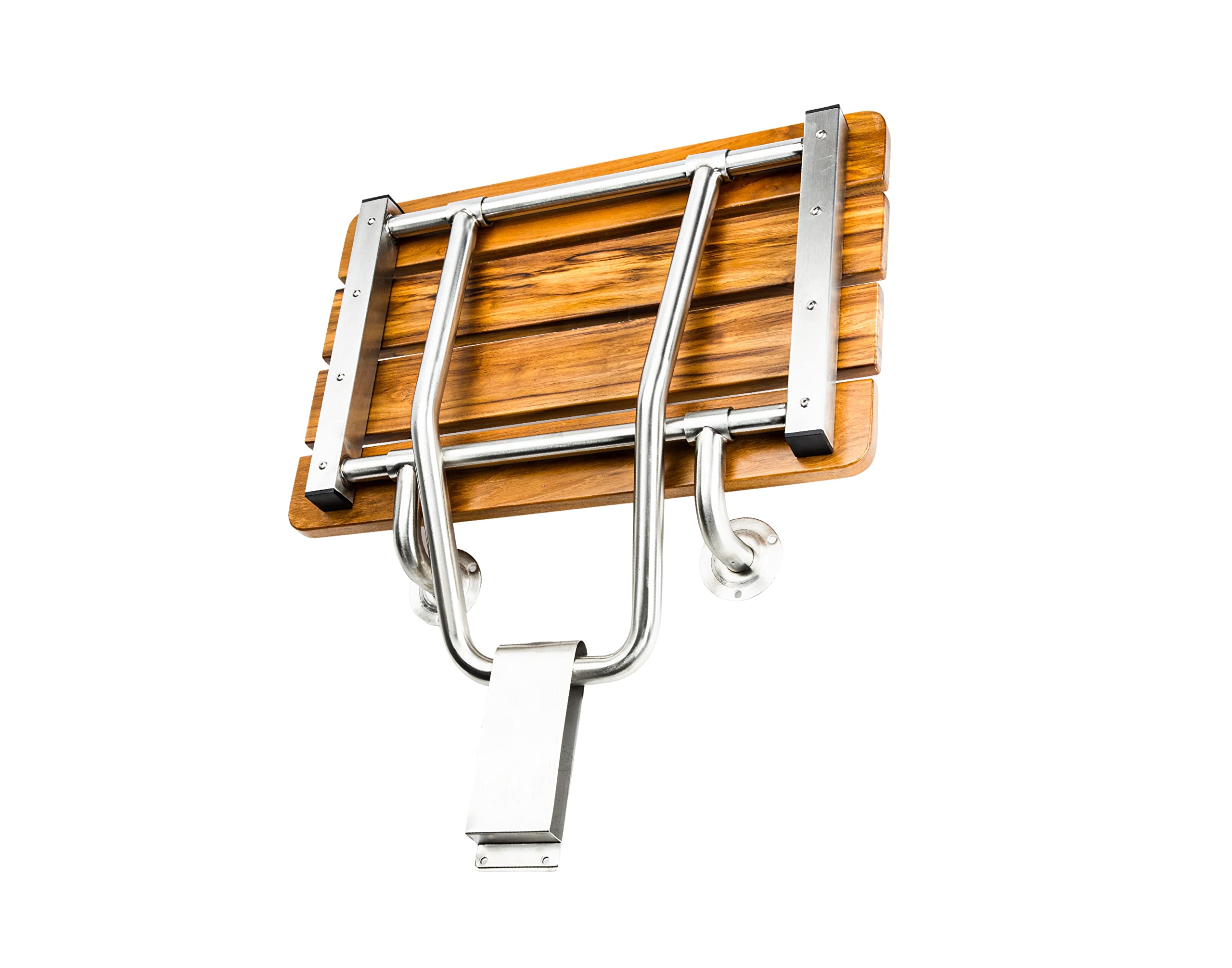 Folding Shower Seats [22”x15”, Phenolic Slotted] Shower Chair for Inside Shower, Wall Mount Shower Seats for Adults, Elderly and Disabled, ADA Foldable Swing Down Shower Chair by CSI Bathware