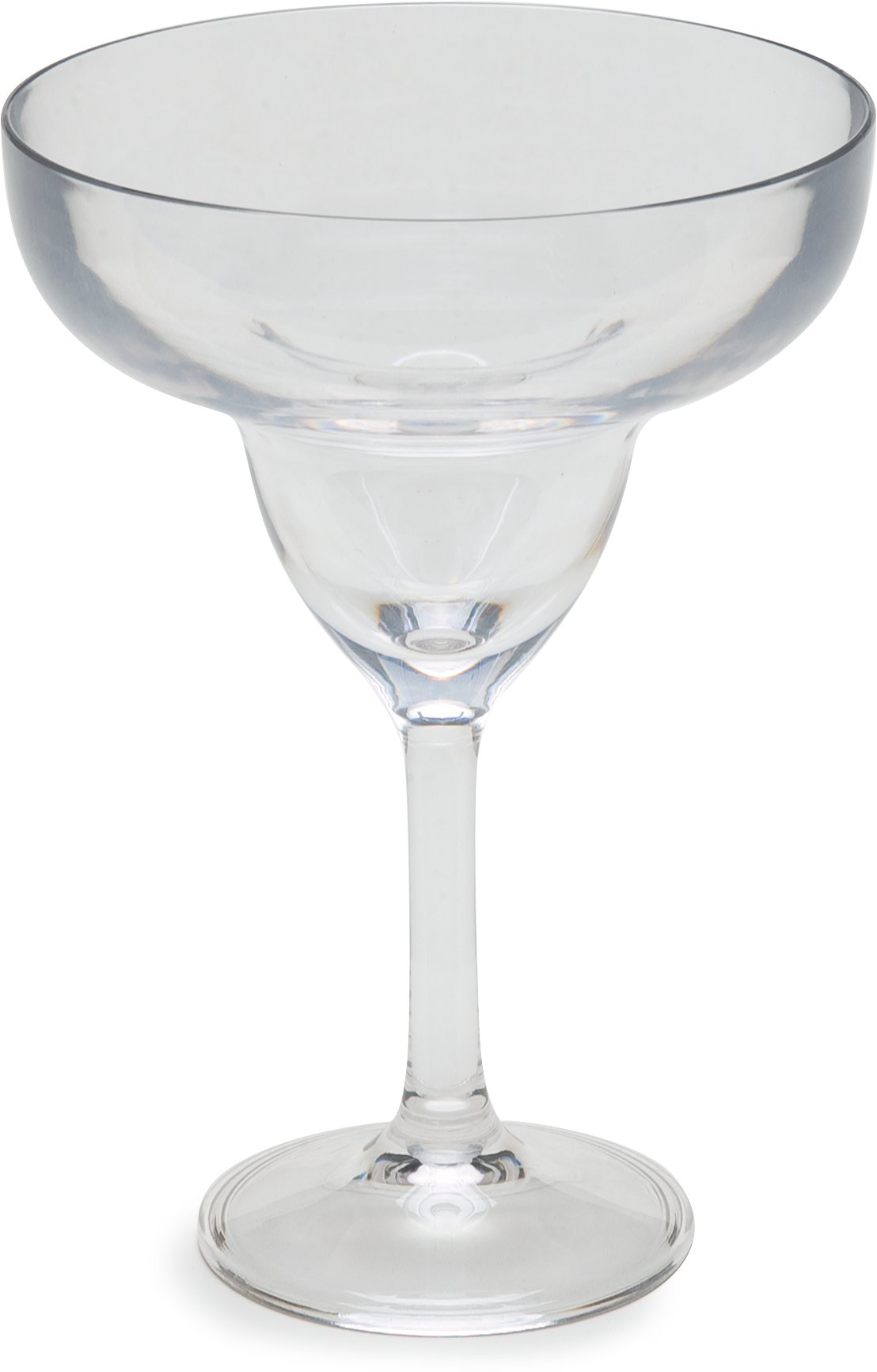 Carlisle FoodService Products Alibi Margarita Glass for Restaurants, Catering, Kitchens, Plastic, 16 Ounces, Clear, (Pack of 24)