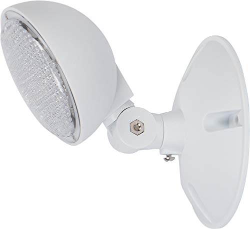 Morris Products Remote Emergency Light Head β Single Head LED Lamp, Weatherproof Emergency Exit Lighting β 3.6 Volts, 1.7 Watts, White, (73126)