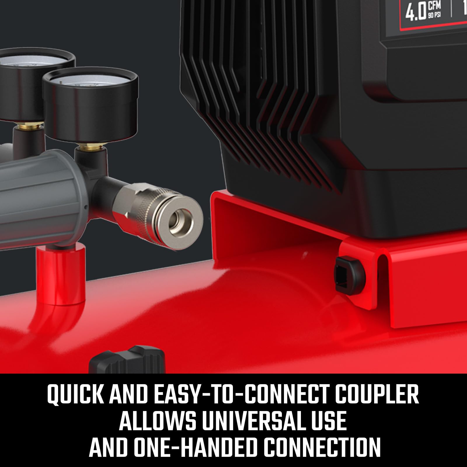 CRAFTSMAN Air Compressor 8 Gallon Oil-Free 1.8 HP Max 150 PSI Horizontal Tank Portable Air Compressor