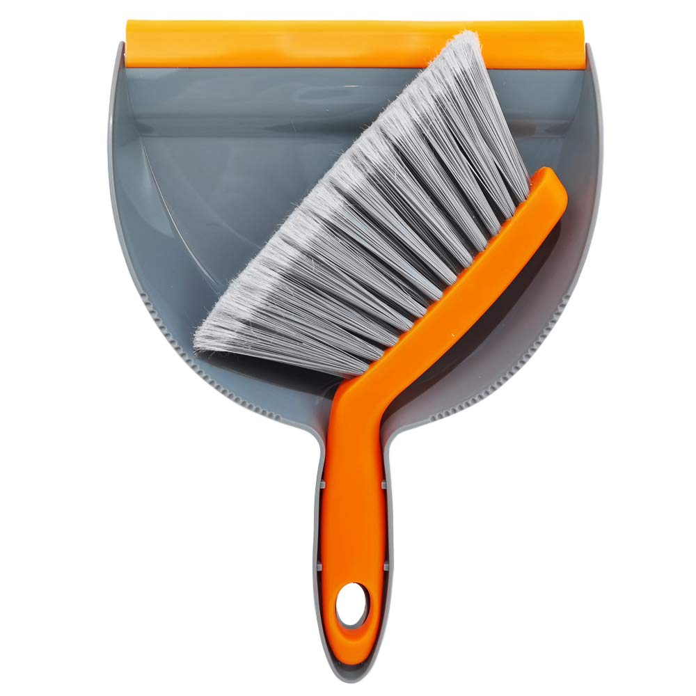 Dustpan and Soft Brush Set Desktop Mini Broom Brush Cleaning Small Dustpan Light Partial Cleaning Special widely Used in Bathroom,Kitchen,Home, Lobby, Table Desktop