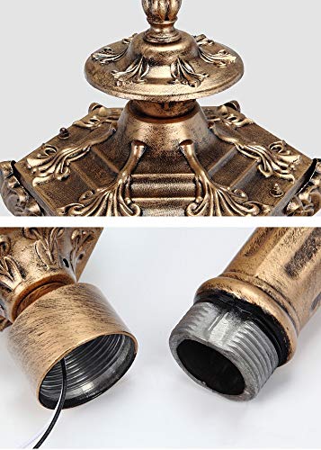 ZZYJYALG E27 European Home Garden High Rod Light Outdoor Waterproof Community School Lawn Street Lantern Light Hotel Villa Garden Park Column Light Landscape Lamp
