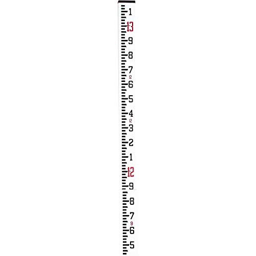 CST/berger 06-913 4 Section 13 foot Fiberglass MeasureMark Telescoping Rod Graduated in 10ths , White