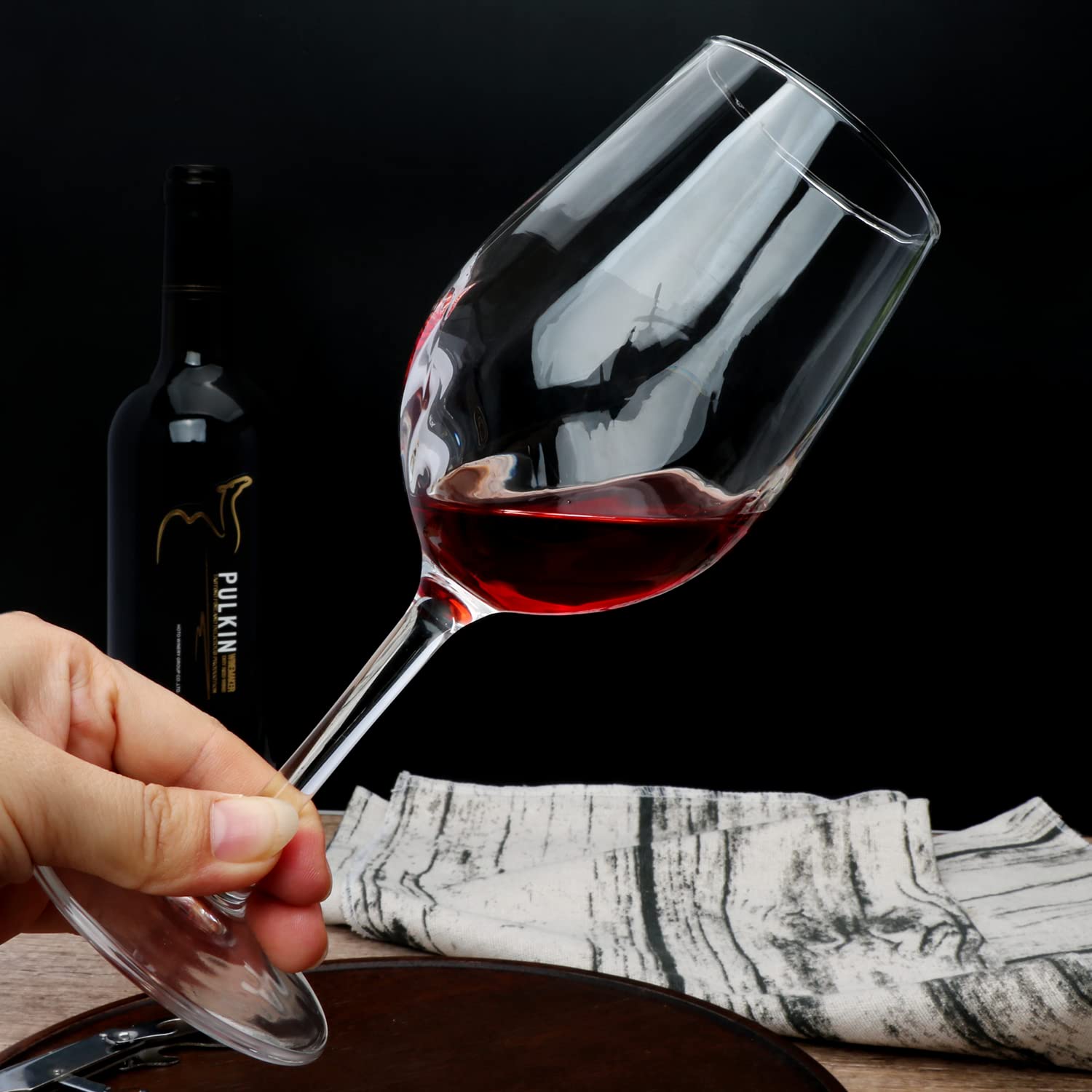 Cadamada Wine Glasses,11oz Crystal Wine Glasses,for Red or White Wine, High-end Banquet, Party, Bar, Wedding, Gift (12 pcs)