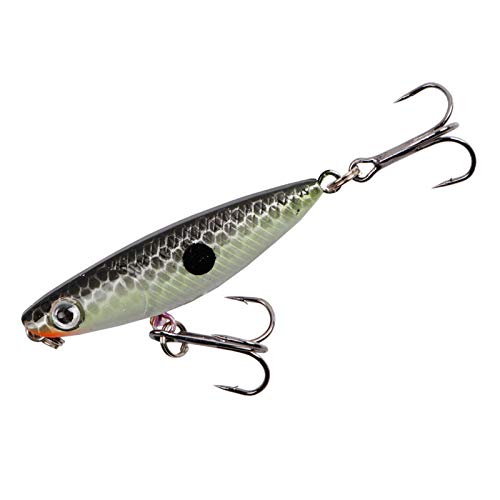 Bionic Hard Bait, 45mm Mini Lifelike Bionic Hard Bait Fake Fish Lure with Hooks Fishing Gear Tools - Black