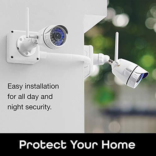 Geeni Hawk 1080p HD Outdoor Smart WiFi Security Camera with Night Vision, Motion Alerts and IP66 Weatherproof, Compatible with Alexa, Google Assistant, White