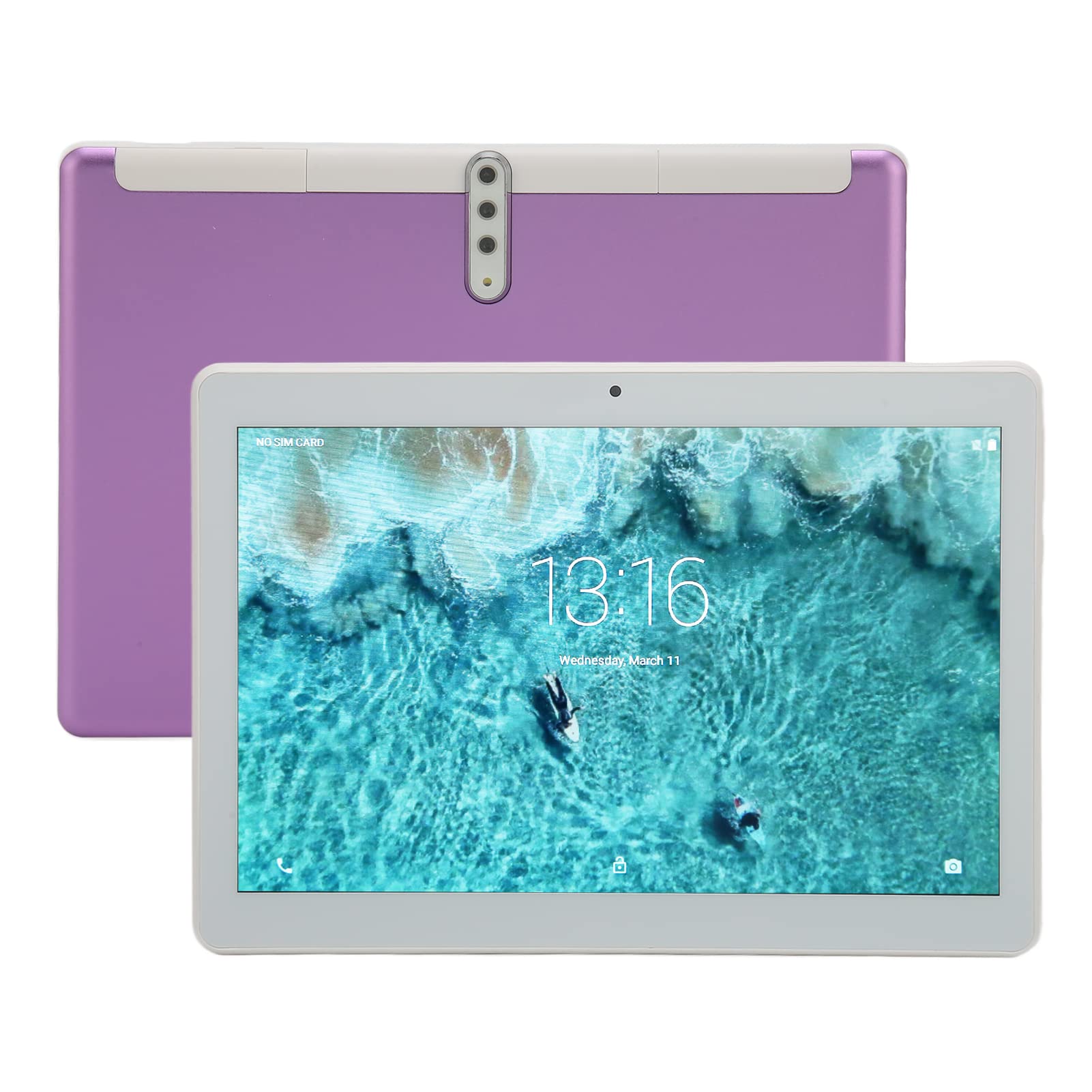 doder Phone Tablet, Dual SIM Dual Standby 10.1 Inch Tablet 4GB RAM 64GB ROM for Entertainment (US Plug)