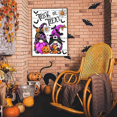 Halloween Cross Stitch Kits for Adults-Gnomes Stamped Cross Stitch Kits Needlepoint Counted Cross Stitch Kits for Beginners Adults Patterns Dimensions Embroidery Kits Arts and Crafts (11CT)