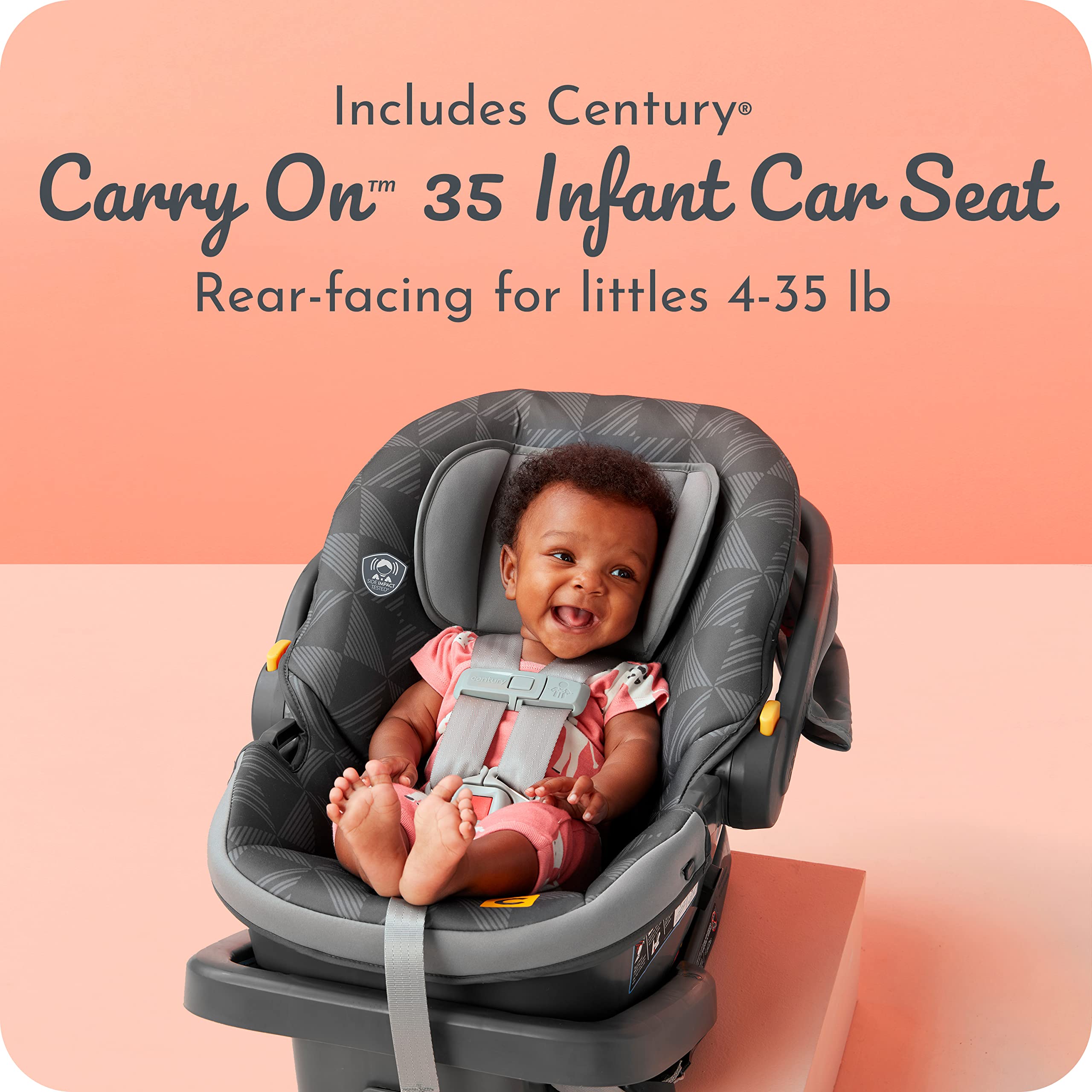 Century Stroll On 3-Wheel 2-in-1 Lightweight Travel System β Infant Car Seat and Stroller Combo