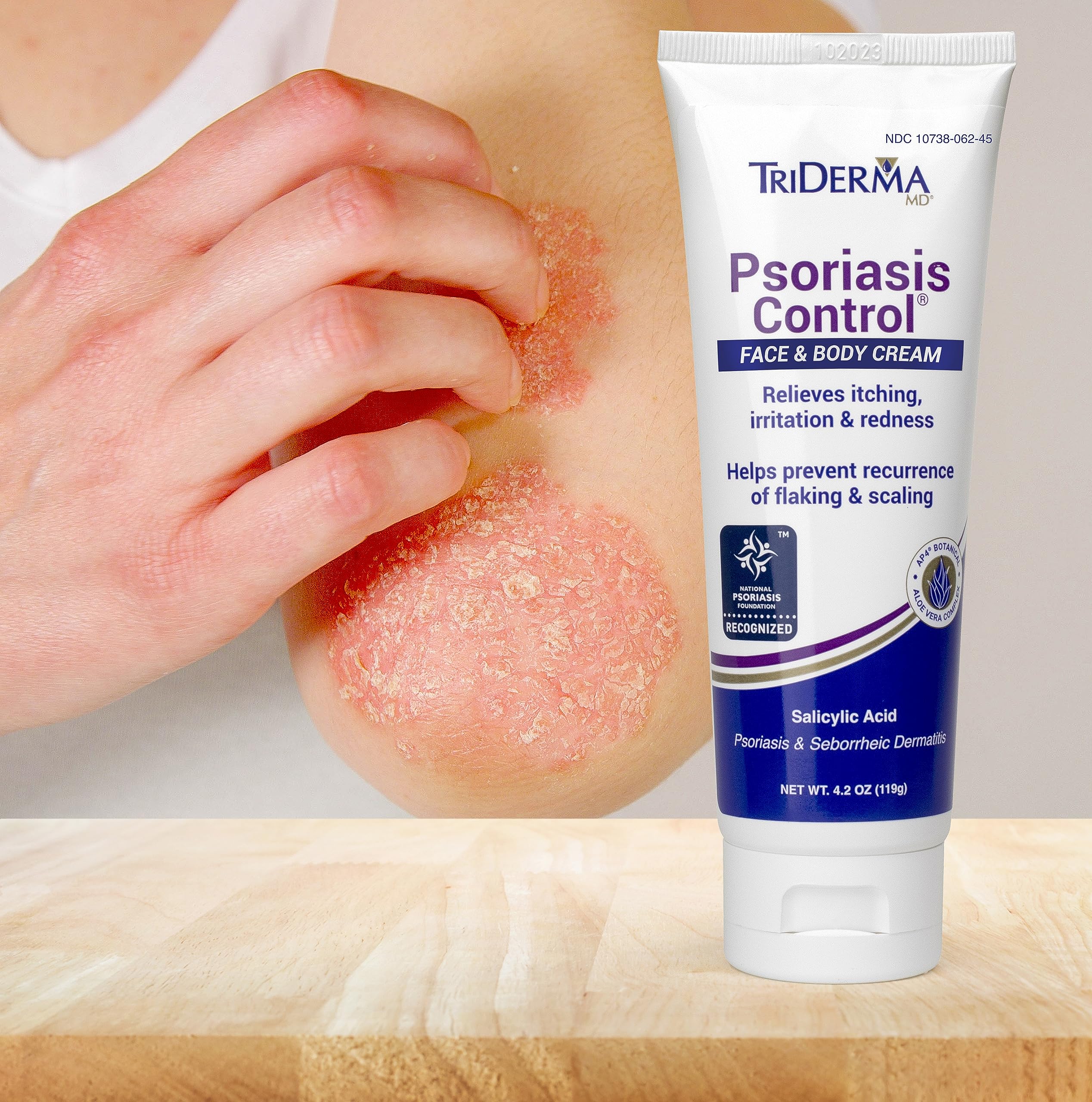 TriDerma Psoriasis Control Face and Body Cream, 4.2 Ounces