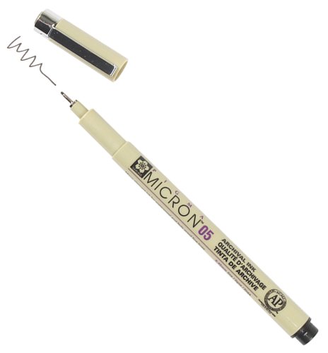 Sakura 30581 Pigma Micron Blister Card 05 Ink Pen, 0.45-mm, Black