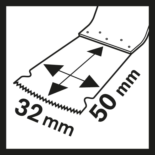 Bosch Professional 1x Starlock BIM Plunge Cut Saw Blade AIZ 32 APB Wood and Metal (for Coated Plate, Metal Sheets, 50 x 32 mm, Accessories for Starlock Multi Tools)