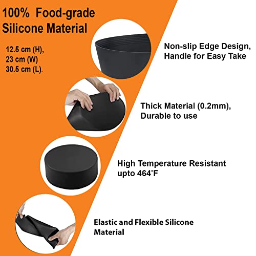Salalina Slow Cooker Liners fit Crockpot 7-8 Quart Oval Slow Cooker β Reusable & Leakproof Dishwasher β Safe Cooking Liner β silicone crockpot liner for 7 Quart Crock Pot