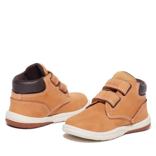 Timberland unisex child Toddle Tracks Hook & Loop Ankle Boot, Wheat Nubuck, 7 Toddler US