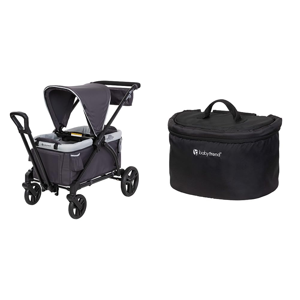 Baby Trend Expedition Stroller Wagon & Insulated and Versatile Stroller Wagon Deluxe Storage Basket for Expedition and Tour Wagon Models