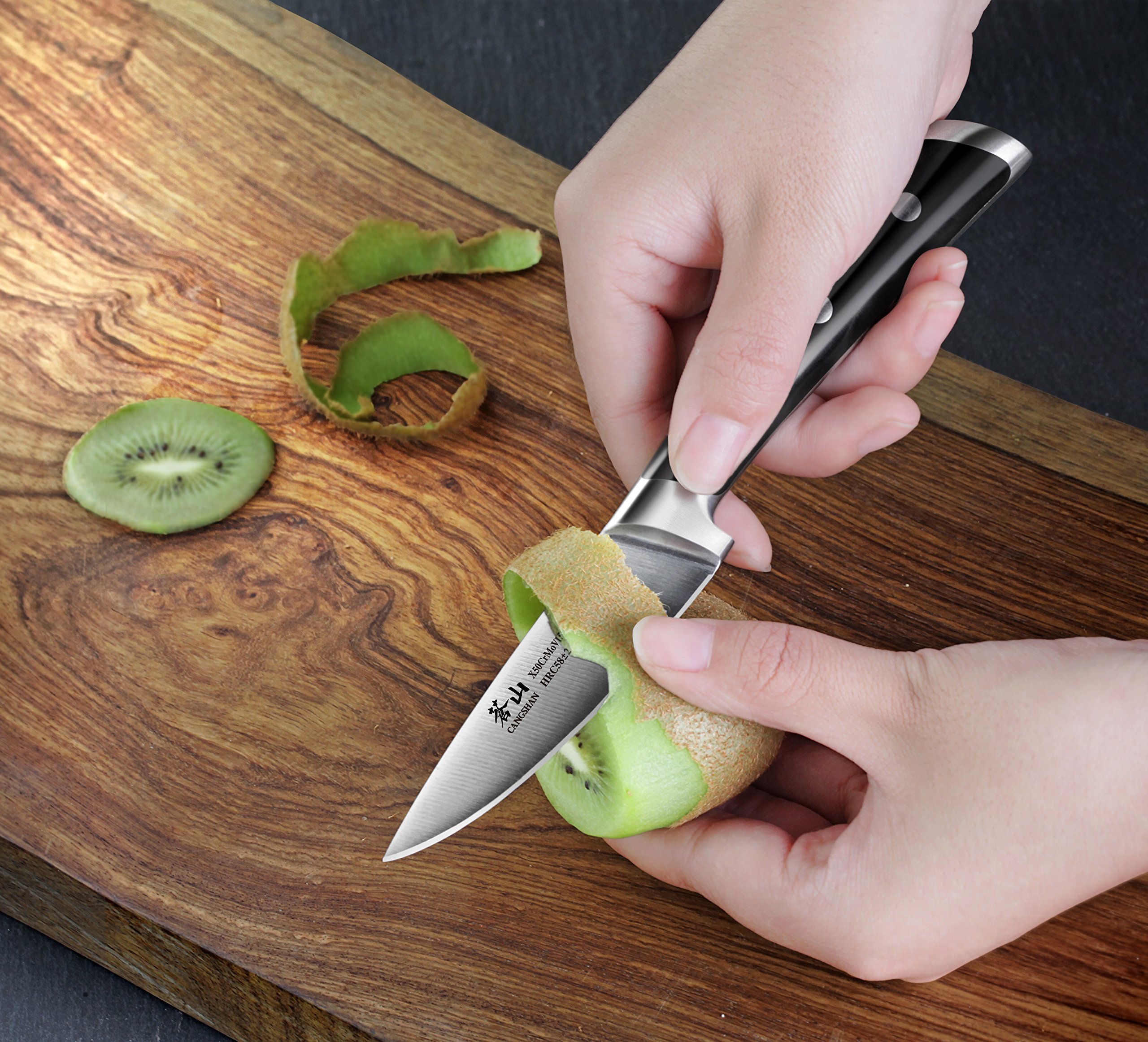 Cangshan S Series 1020403 German Steel Forged Paring Knife, 3.5-Inch Blade