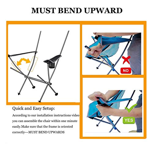 KingCamp Ultralight High Back Folding Camping Chairs Adults with Armrest, Upgrade All-Aluminum Alloy Bracket, Lightweight Camping Chair Camp Compact Portable Outdoors with Carry Bag