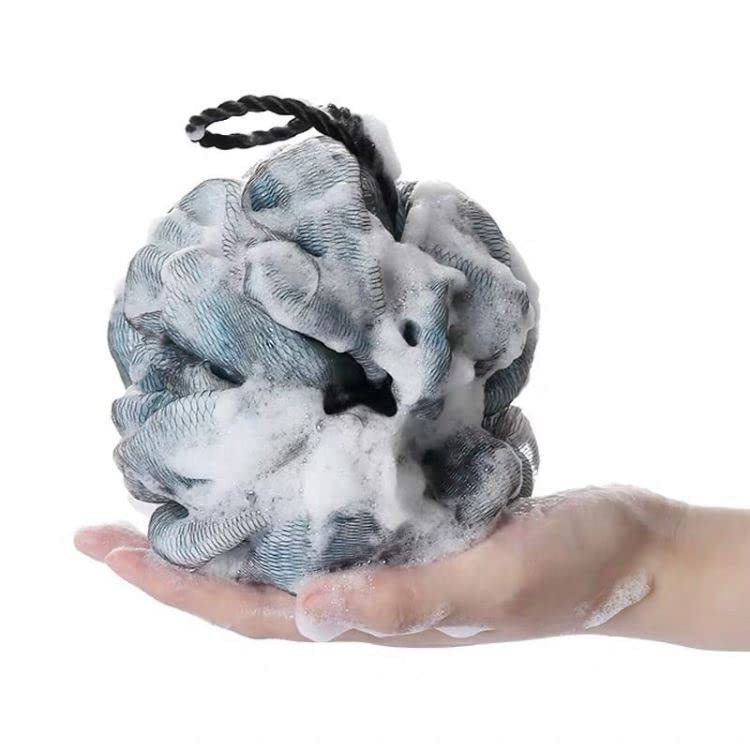 LiFBEAUTiFuL Bathing Ball,Set of Four, xxl-75g,Super Large Size,Towel Gourd,Strong Exfoliation, Four Colors,Delicate Foam,Four Hooks are accompanied,Loofah, Blue,yellow,purple,green, 6×6×6 Inch