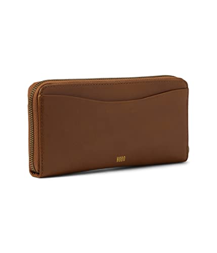 HOBO Max Large Zip Around Wallet For Women - Leather Construction With Cotton Lining, Smart and Trendy Wallet Truffle One Size One Size