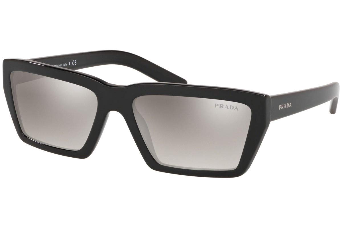 Prada 0PR 04VS Black/Gradient Light Brown/Mirror Gold One Size