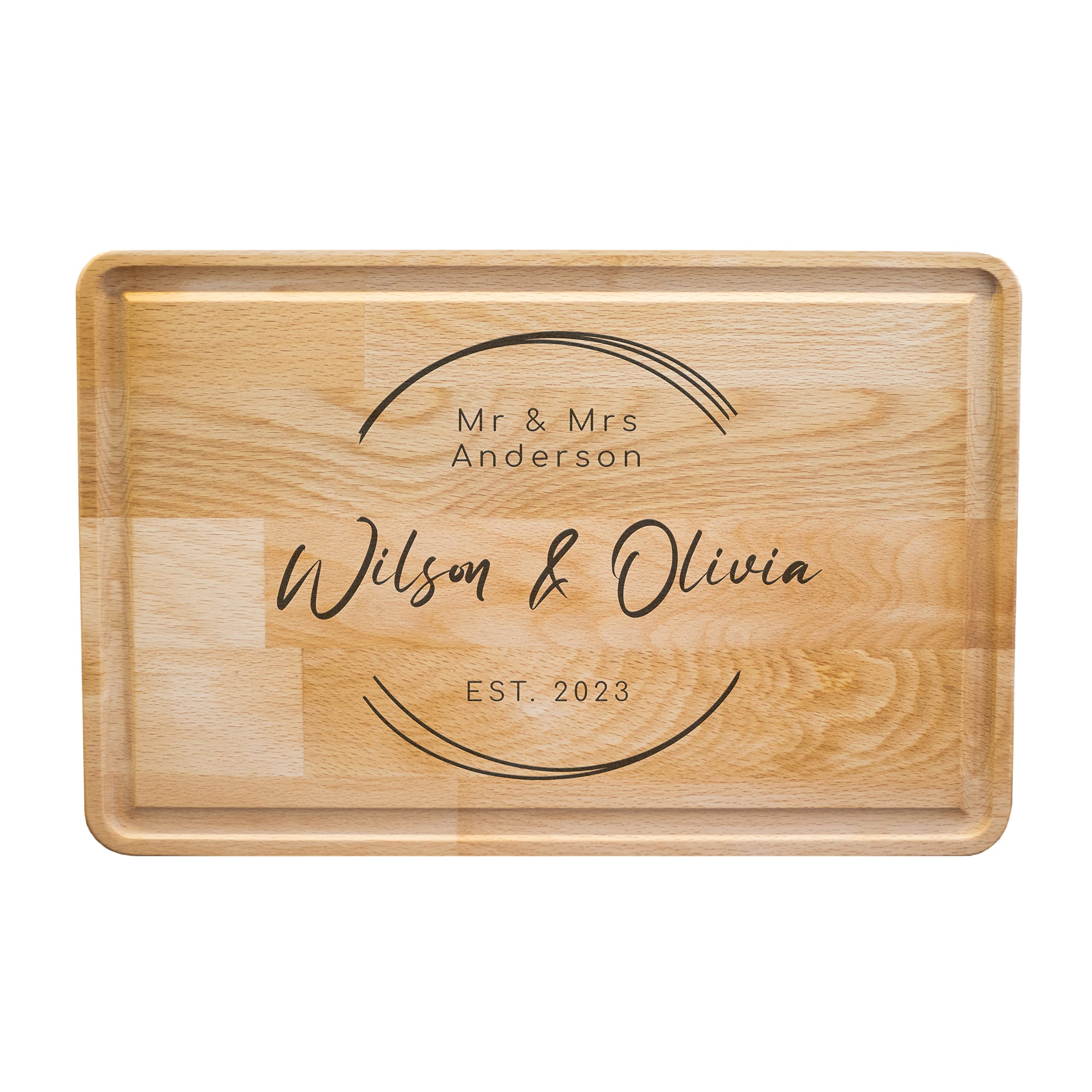 Custom Cutting Board | Personalized Cutting Board | Custom Cheese Board | Custom Chopping Board | Wedding Cutting Board | Personalized Wedding Gift | Gift for Couple (Without Handle)